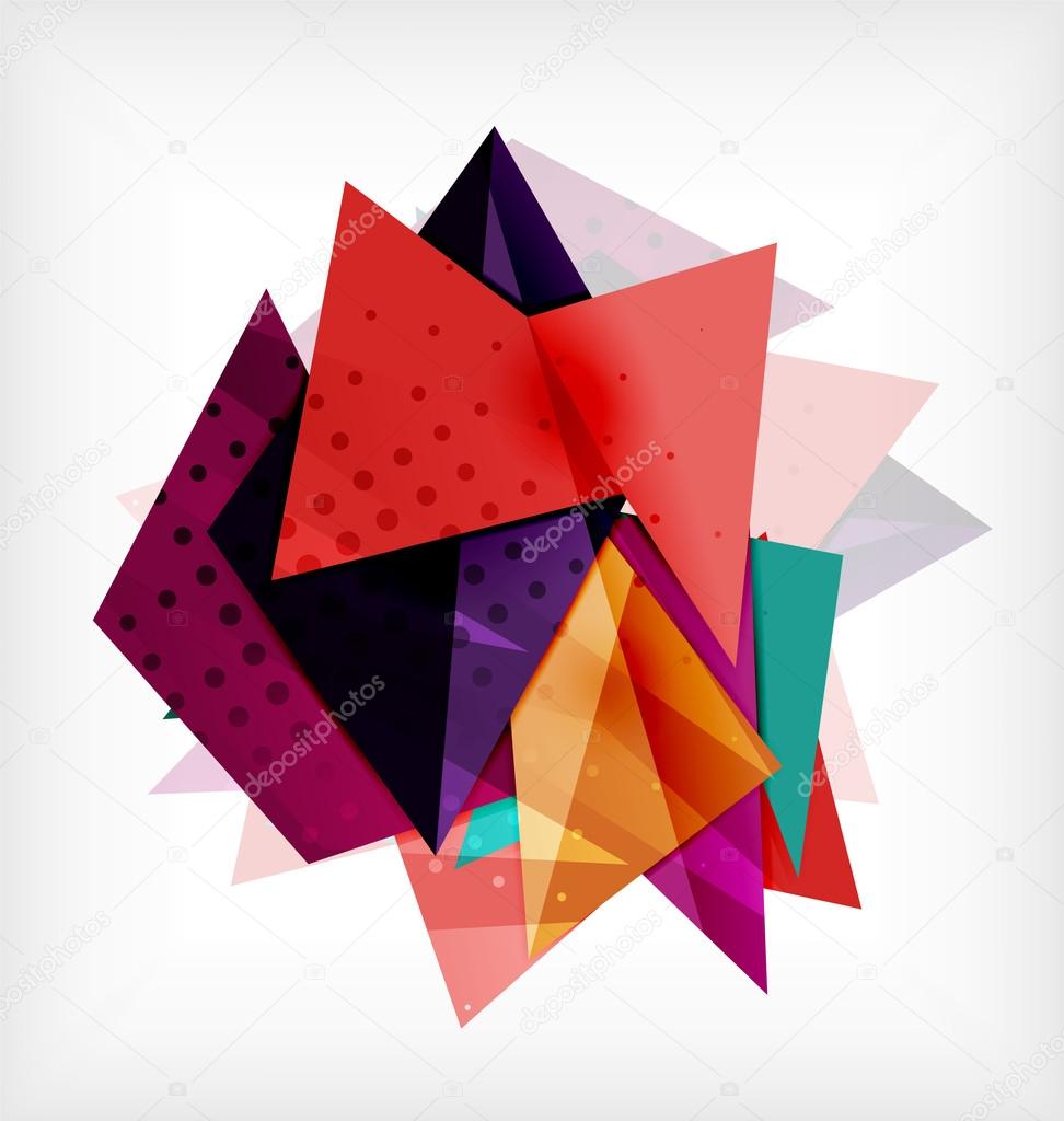 Abstract 3d triangle blank background Stock Vector Image by ©akomov ...