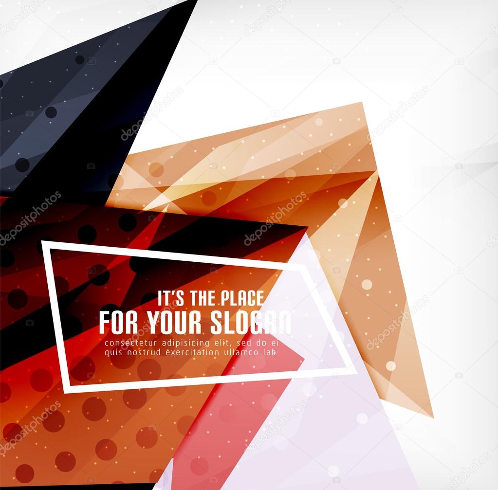 Modern 3d glossy overlapping triangles Stock Vector Image by ©akomov ...
