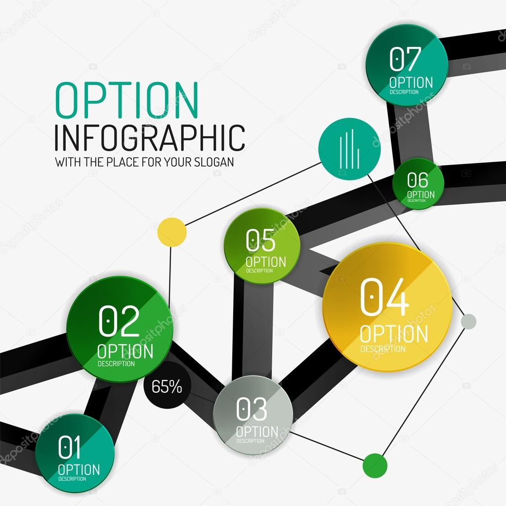Vector infographic report template Stock Vector by ©akomov 51062247