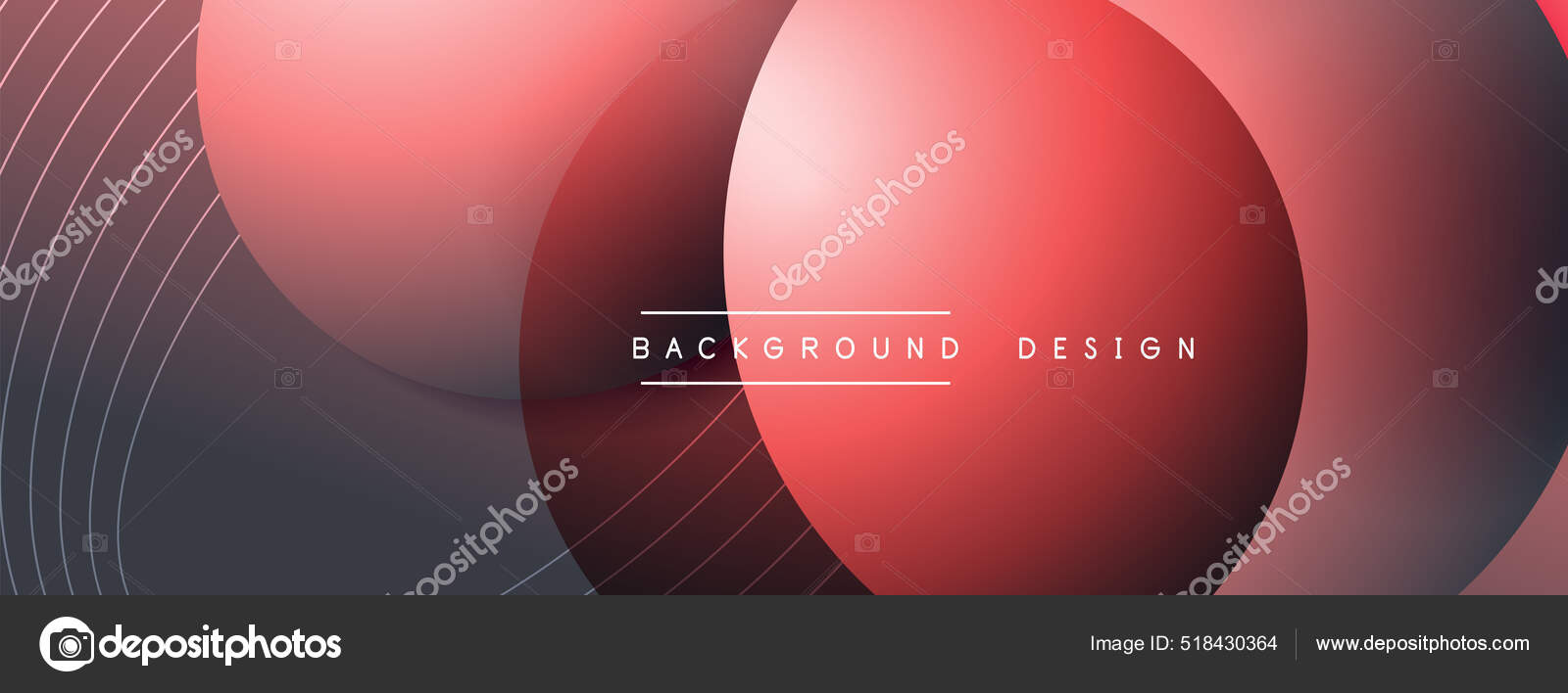 Gradient circles with shadows. Vector techno abstract background. Modern overlapping forms ...