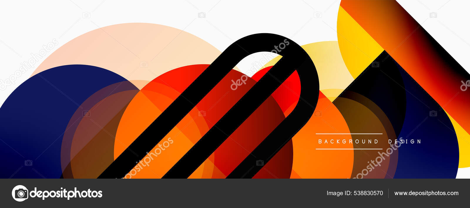 Round triangle shapes lines and circles. Geometric vector illustration ...