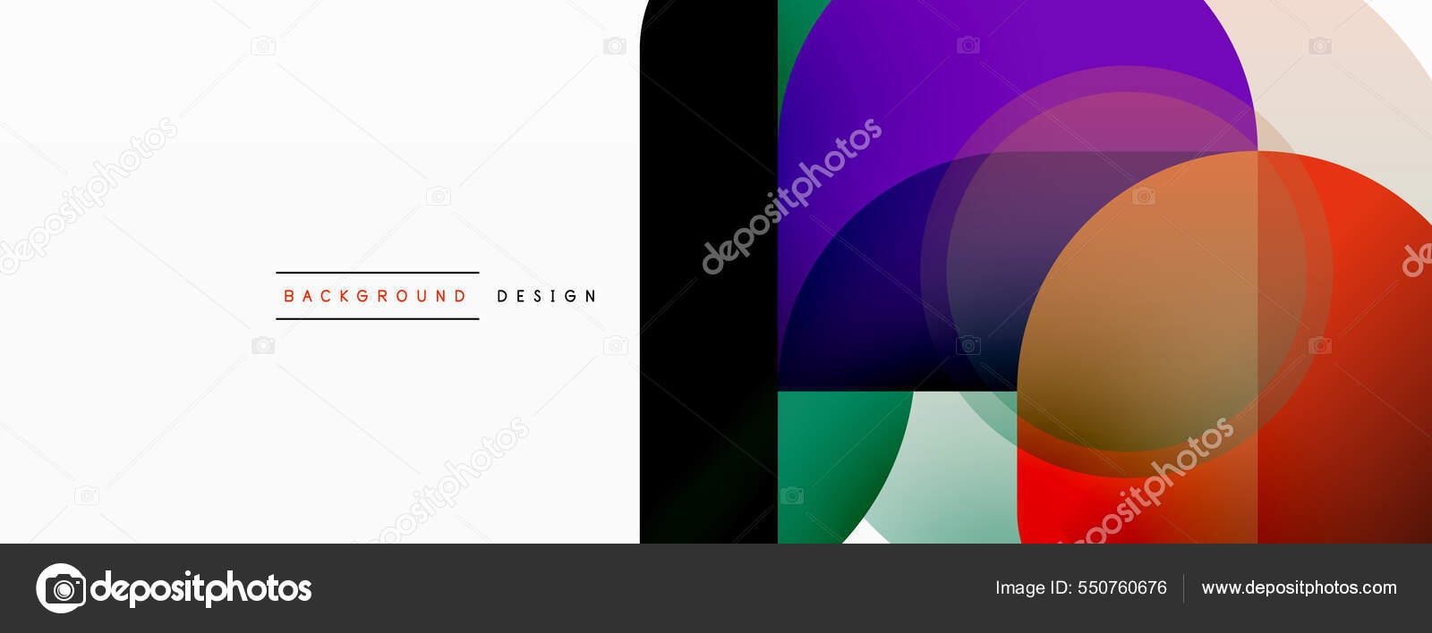 Round triangle shapes lines and circles. Geometric vector illustration ...