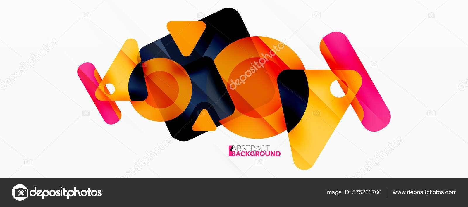 Primitive Geometric Shapes Line Triangle Square Circle Composition ...