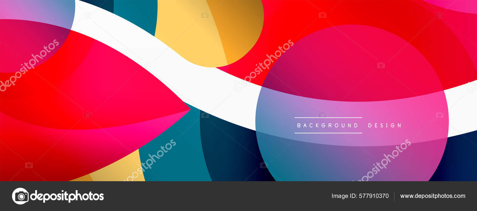 Abstract Background Color Geometric Shapes Beautiful Minimal Backdrop Shapes Circles Stock ...