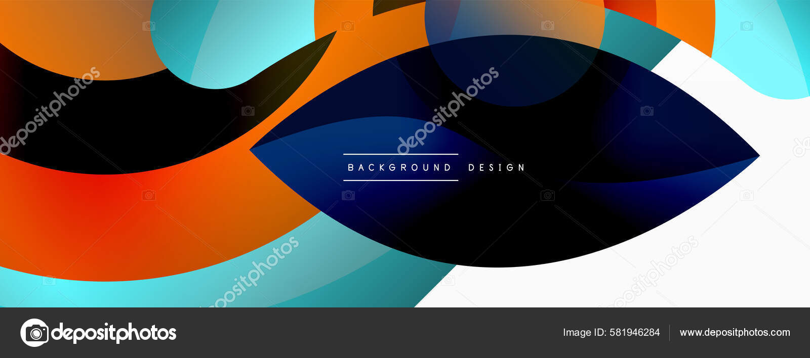 Abstract Background Color Geometric Shapes Beautiful Minimal Backdrop Shapes Circles Stock ...