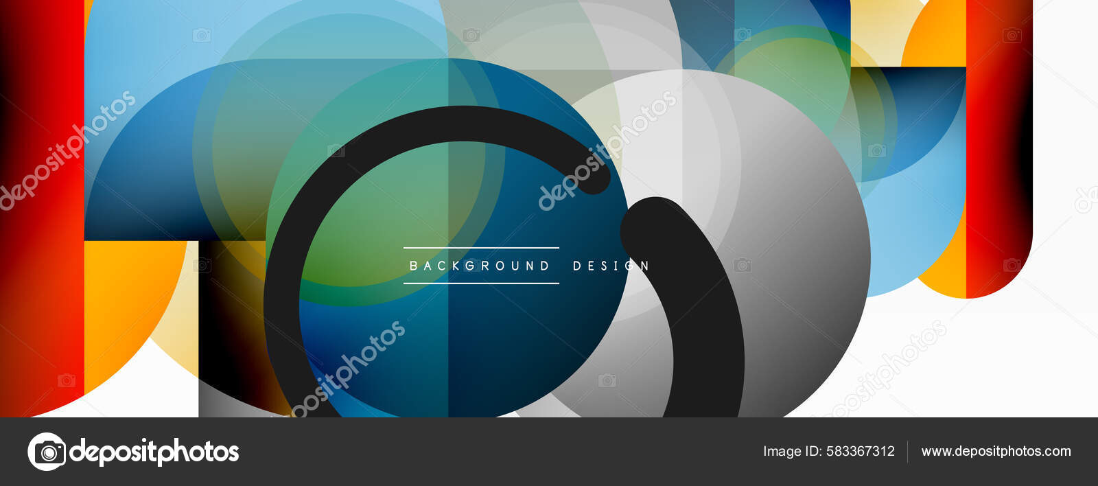 Triangle Shapes Lines Circles Geometric Vector Illustration Wallpaper ...