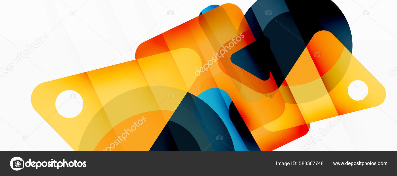 Primitive Geometric Shapes Line Triangle Square Circle Composition ...