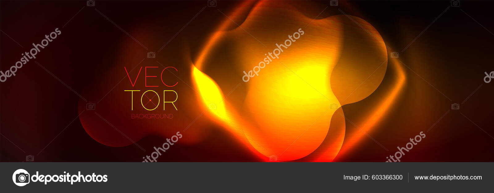 Magic Neon Glowing Lights Abstract Background Wallpaper Design Vector ...