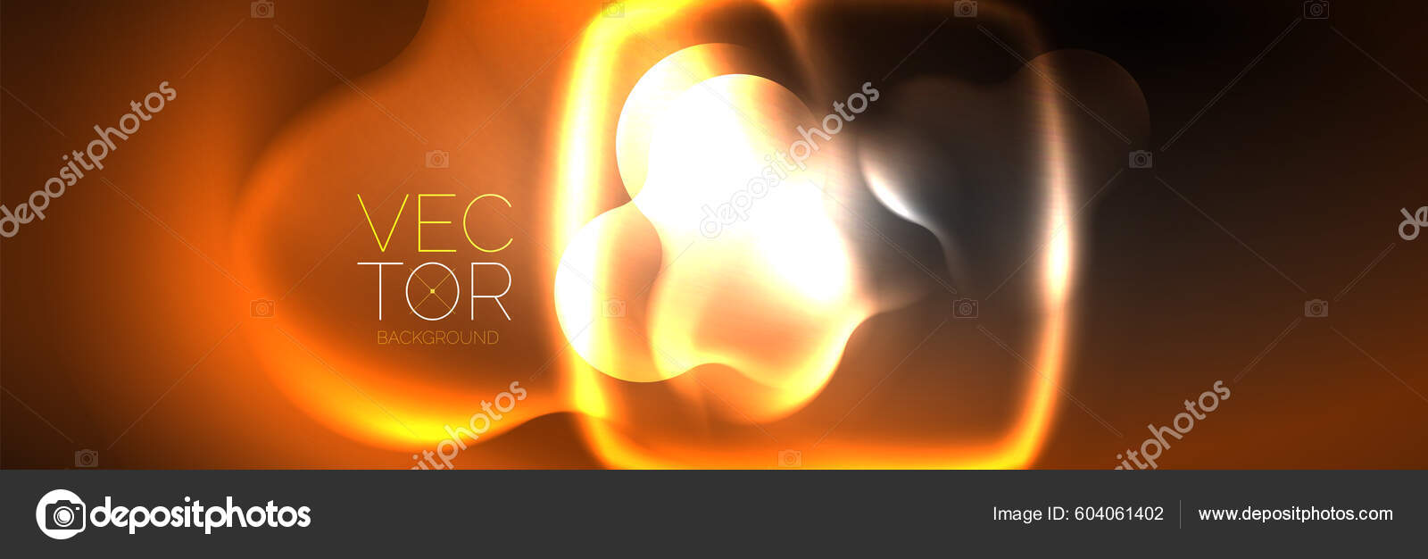Magic Neon Glowing Lights Abstract Background Wallpaper Design Vector ...