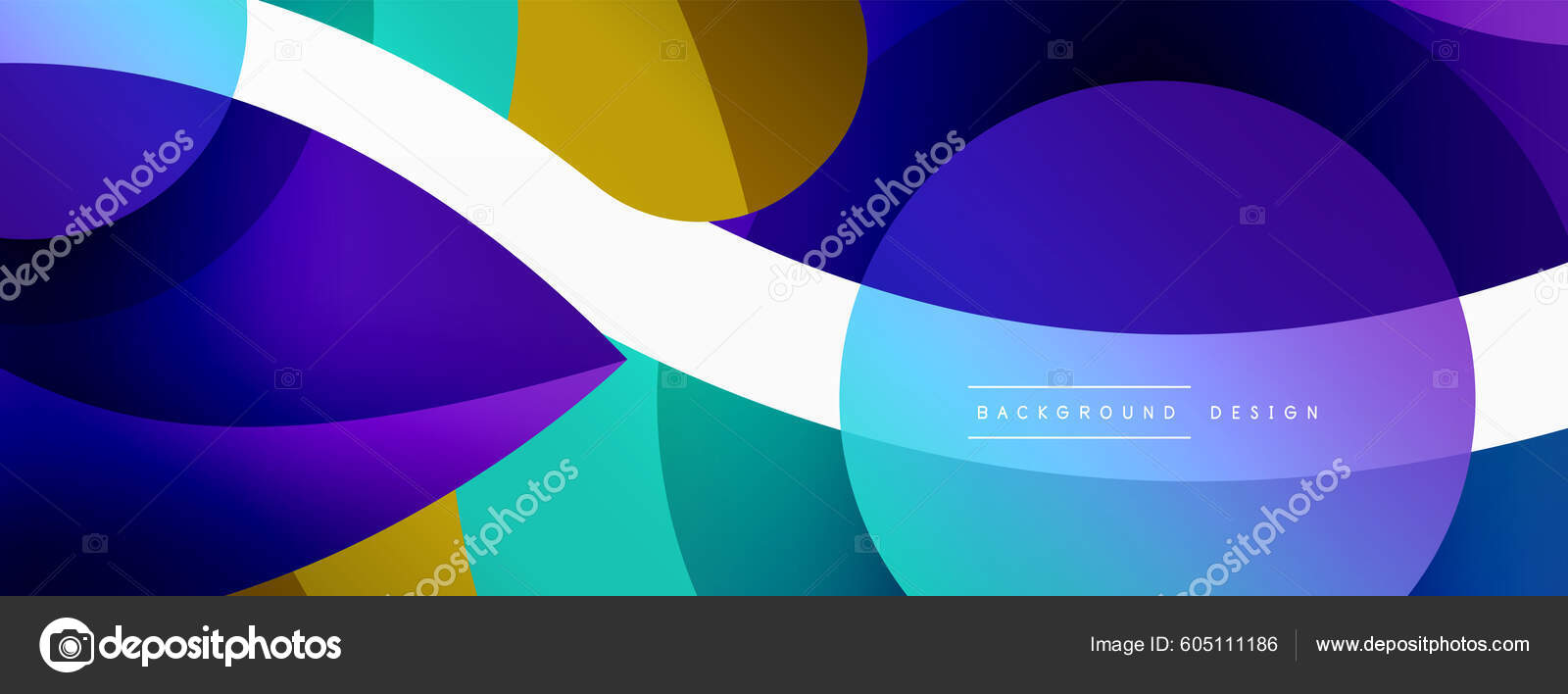 Abstract Background Color Geometric Shapes Beautiful Minimal Backdrop Shapes Circles Stock ...