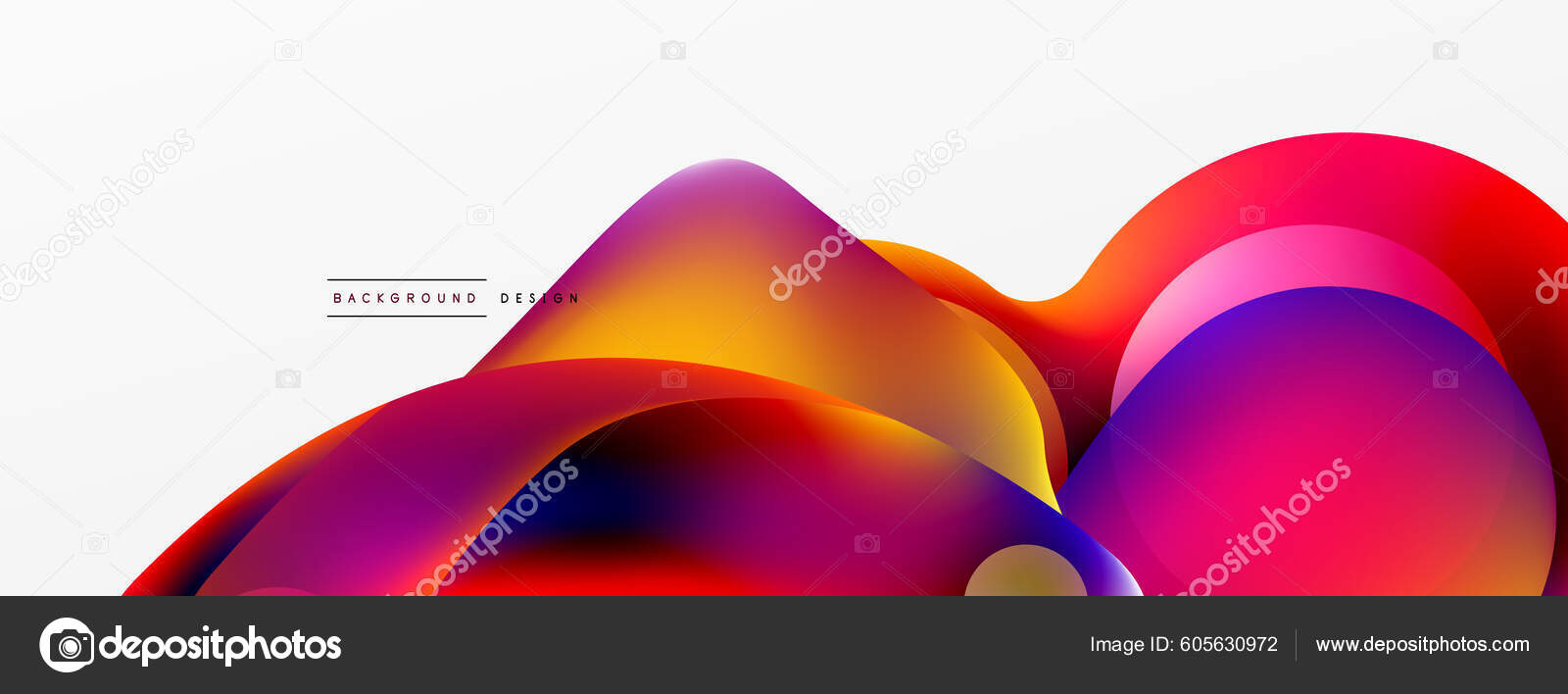 Fluid Abstract Background Liquid Color Gradients Composition Shapes ...