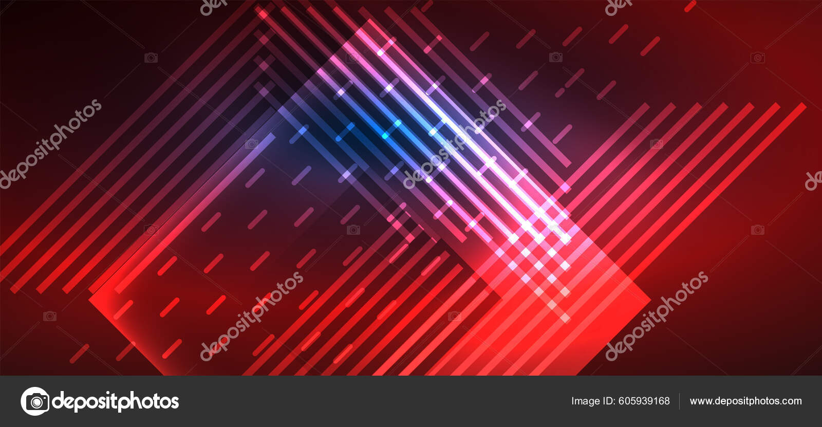 Fond D'écran Néon Lignes Lumineuses Formes Géométriques Fond D'écran ...