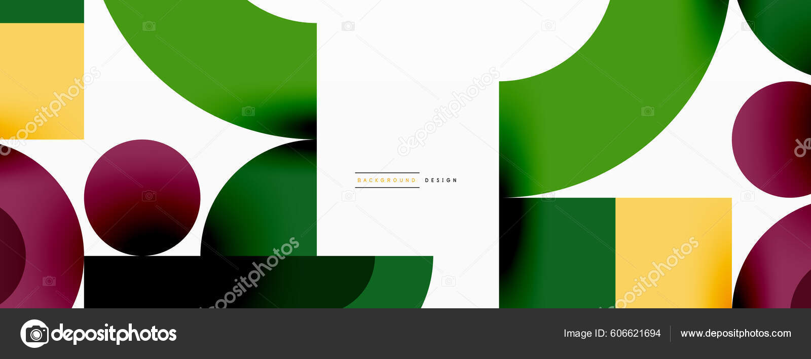 Circle Square Geometric Background Shapes Squares Triangles Composition ...