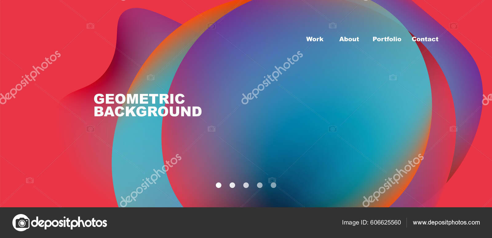 Liquid Shapes Flowing Gradient Colors Elements Circles Vector ...