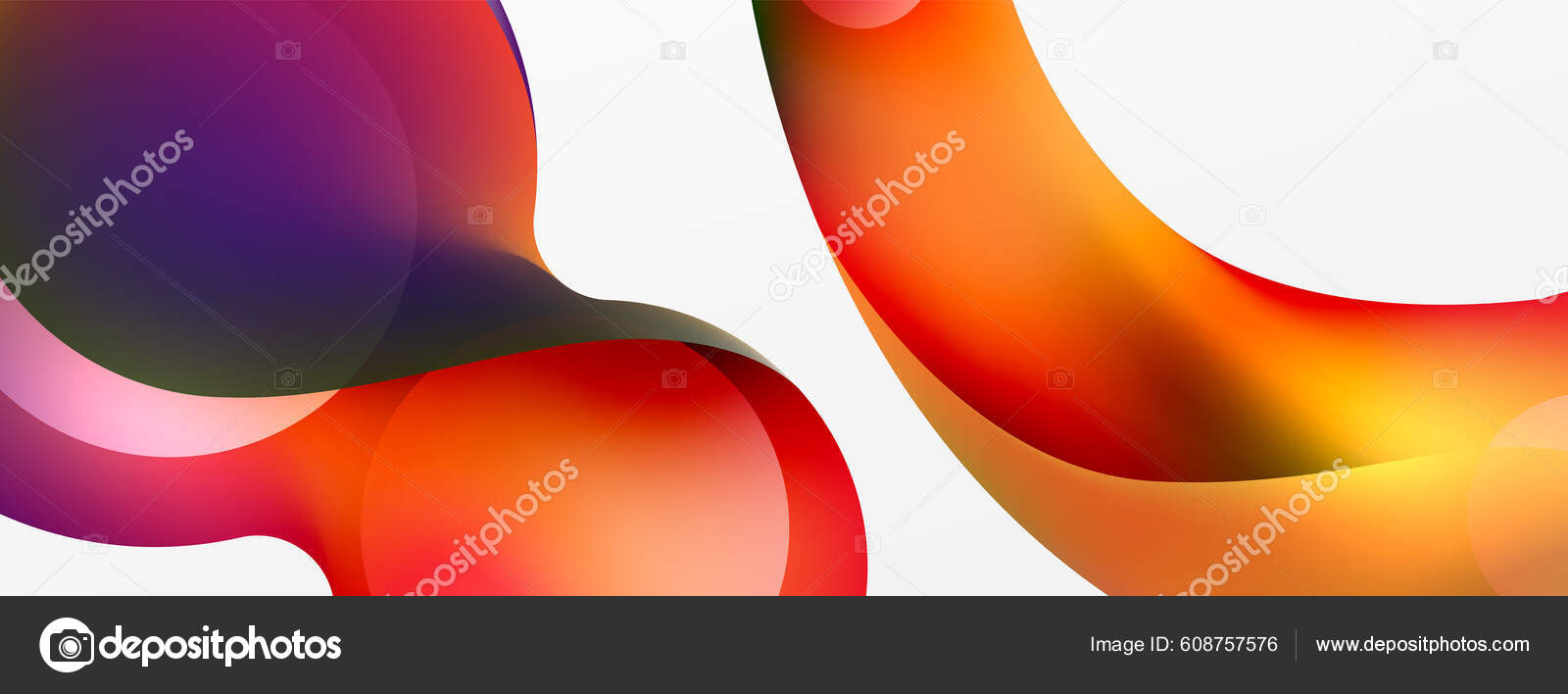 Fluid Abstract Background Liquid Color Gradients Composition Shapes ...