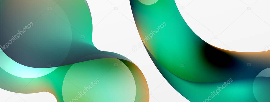 Fluid Abstract Background Liquid Color Gradients Composition Shapes ...