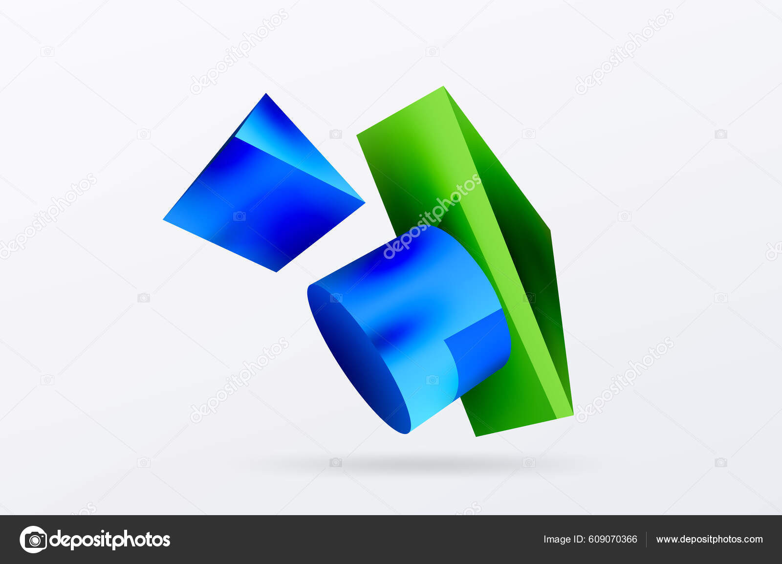 Vector Abstract Background Shapes Triangle Cylinder Trendy Techno ...