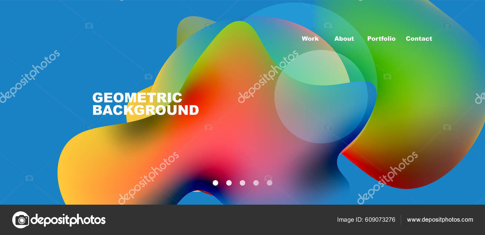 Flowing Gradient Colors Elements Circles Vector Illustration Wallpaper ...