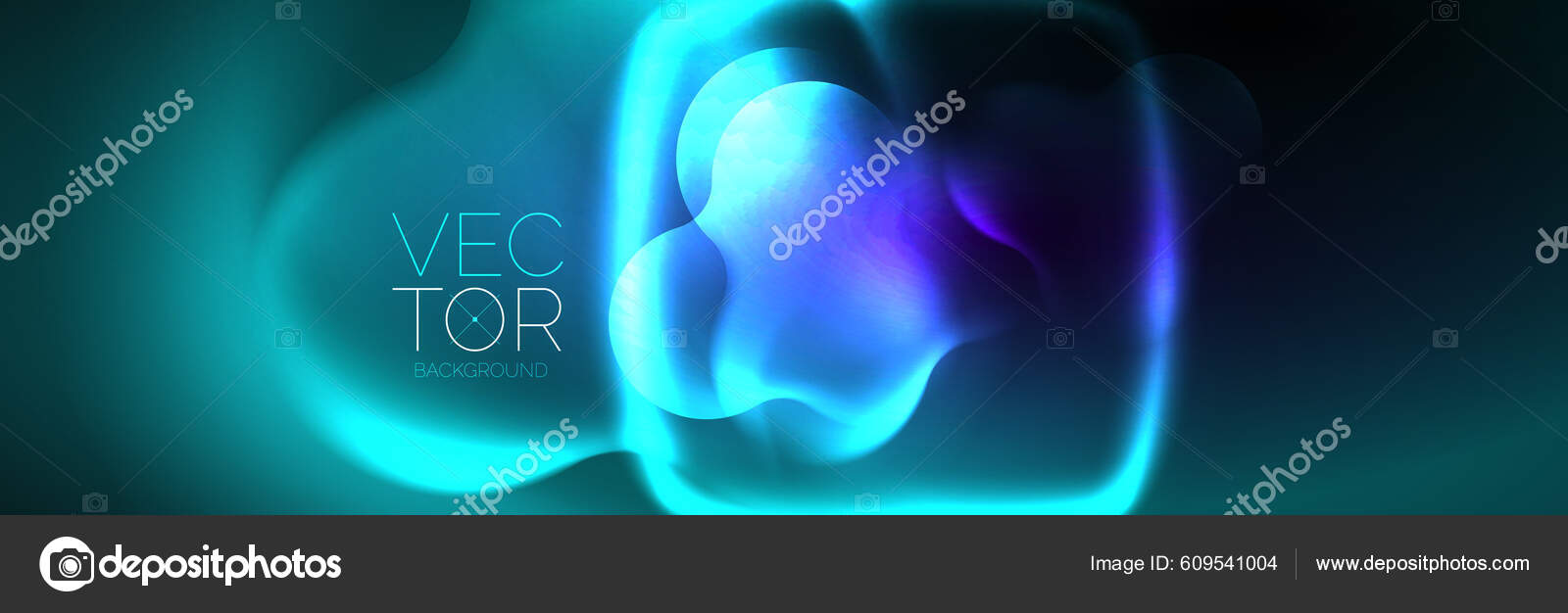 Magic Neon Glowing Lights Abstract Background Wallpaper Design Vector ...