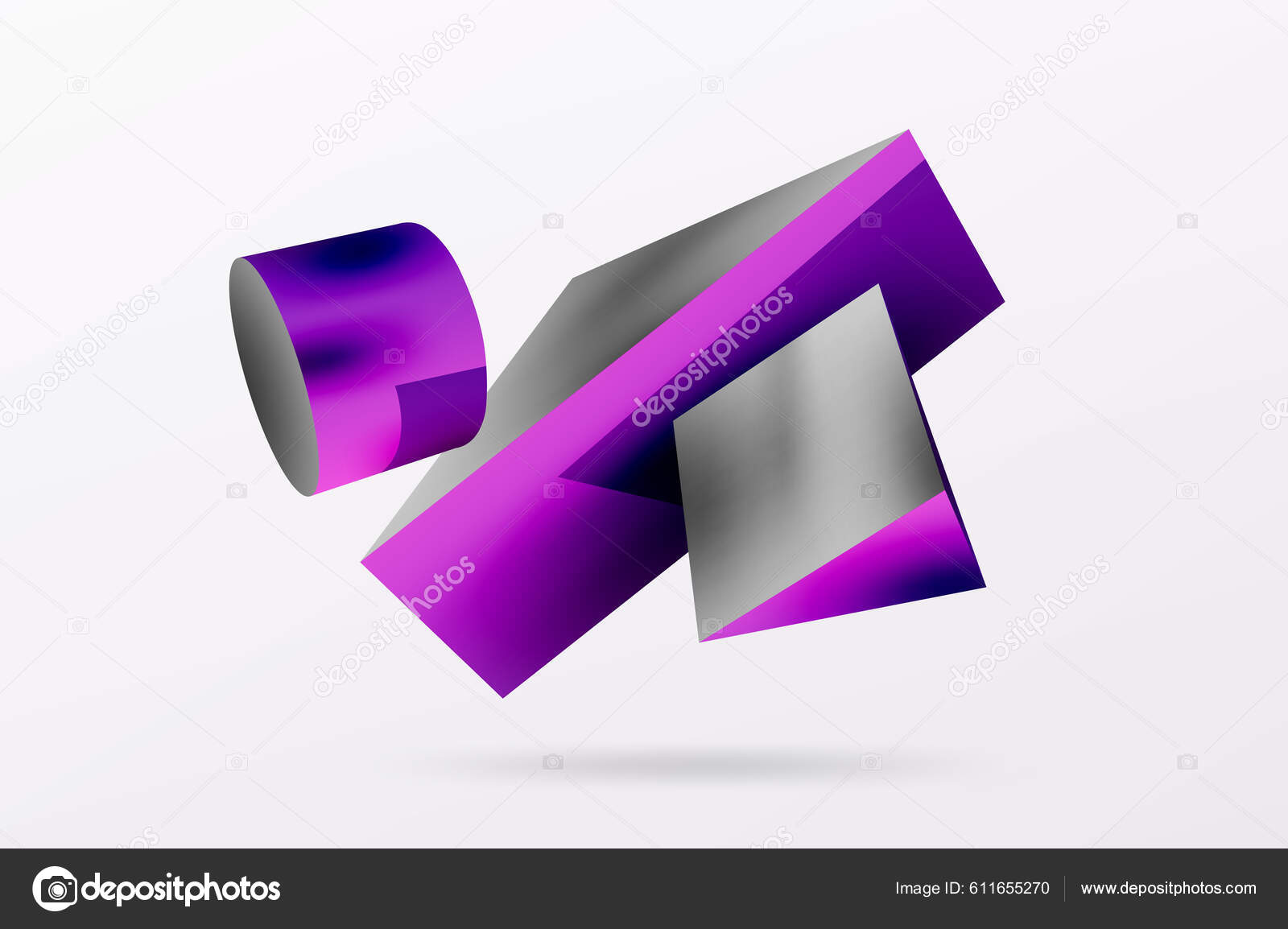 Vector Abstract Background Shapes Triangle Cylinder Trendy Techno ...