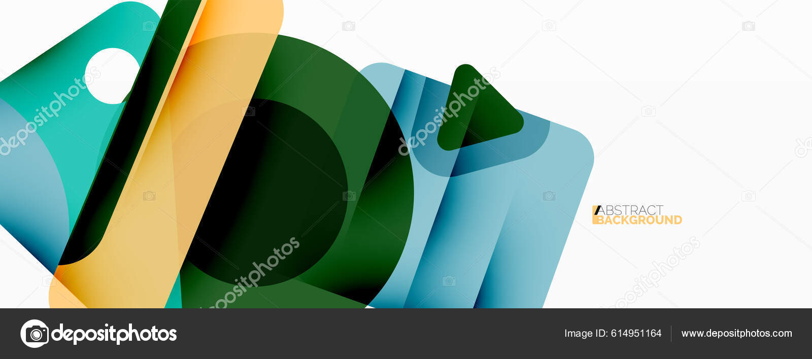 Primitive Geometric Shapes Line Triangle Square Circle Composition ...