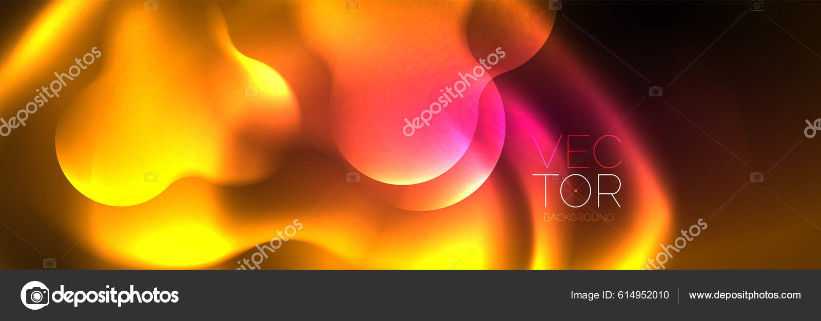 Magic Neon Glowing Lights Abstract Background Wallpaper Design Vector ...