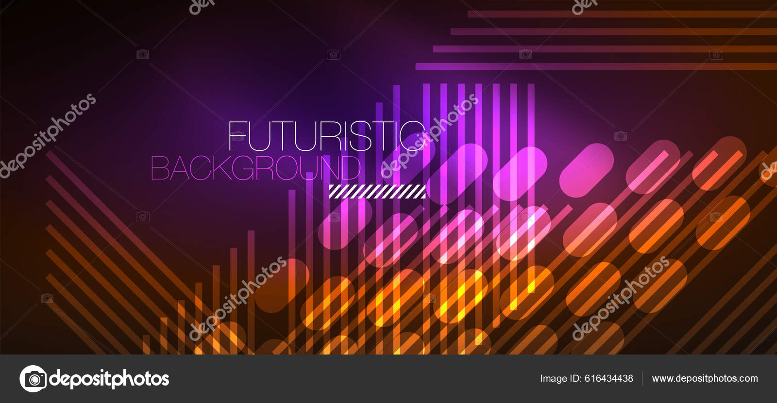 Fond D'écran Néon Lignes Lumineuses Formes Géométriques Fond D'écran ...