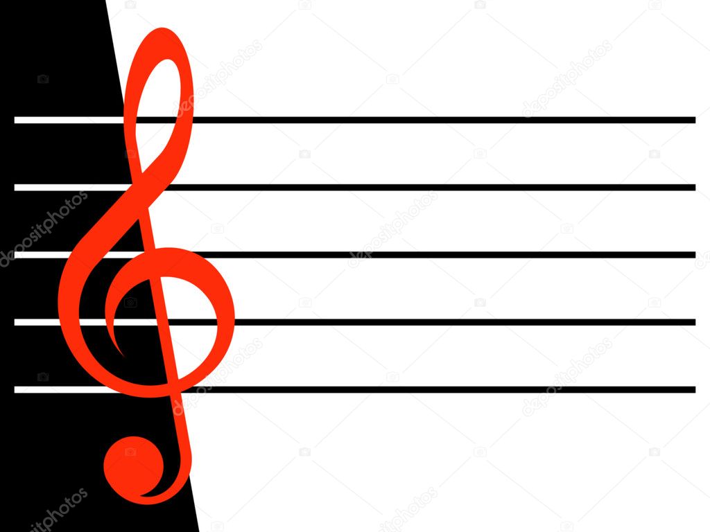 Treble clef — Stock Photo © Leoco #40301083