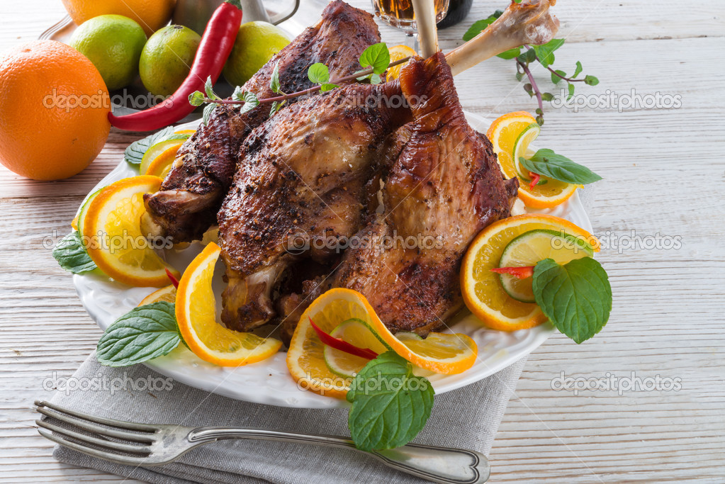 Geese meat for St. Martin's Day Stock Photo by ©dar19.30 34723373