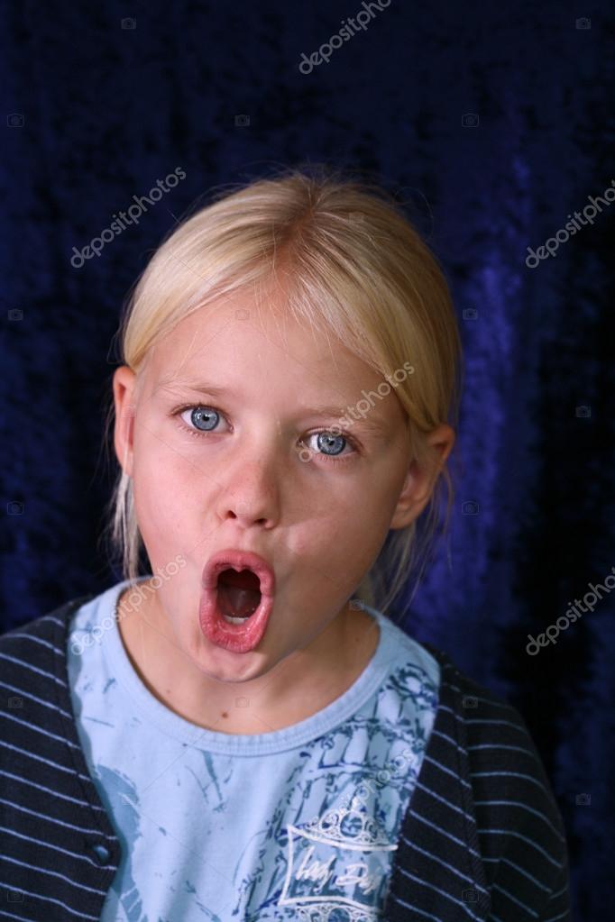 Girl singing — Stock Photo © jeancliclac #13404854