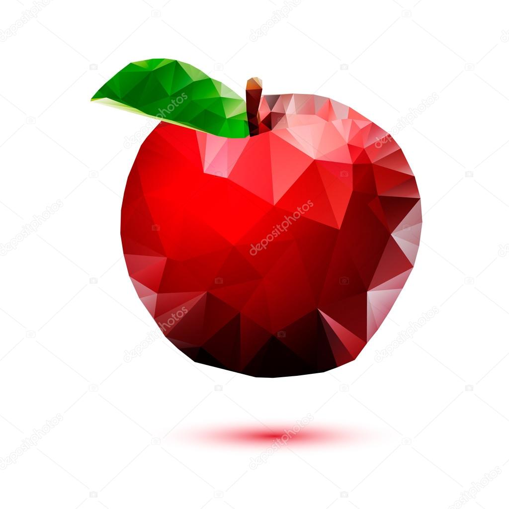 Apple abstract isolated on a white backgrounds — Stock Photo © Natali ...