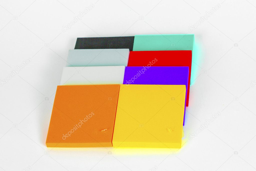 Polystyrene forms in different colors and sizes — Stock Photo © Hackman ...