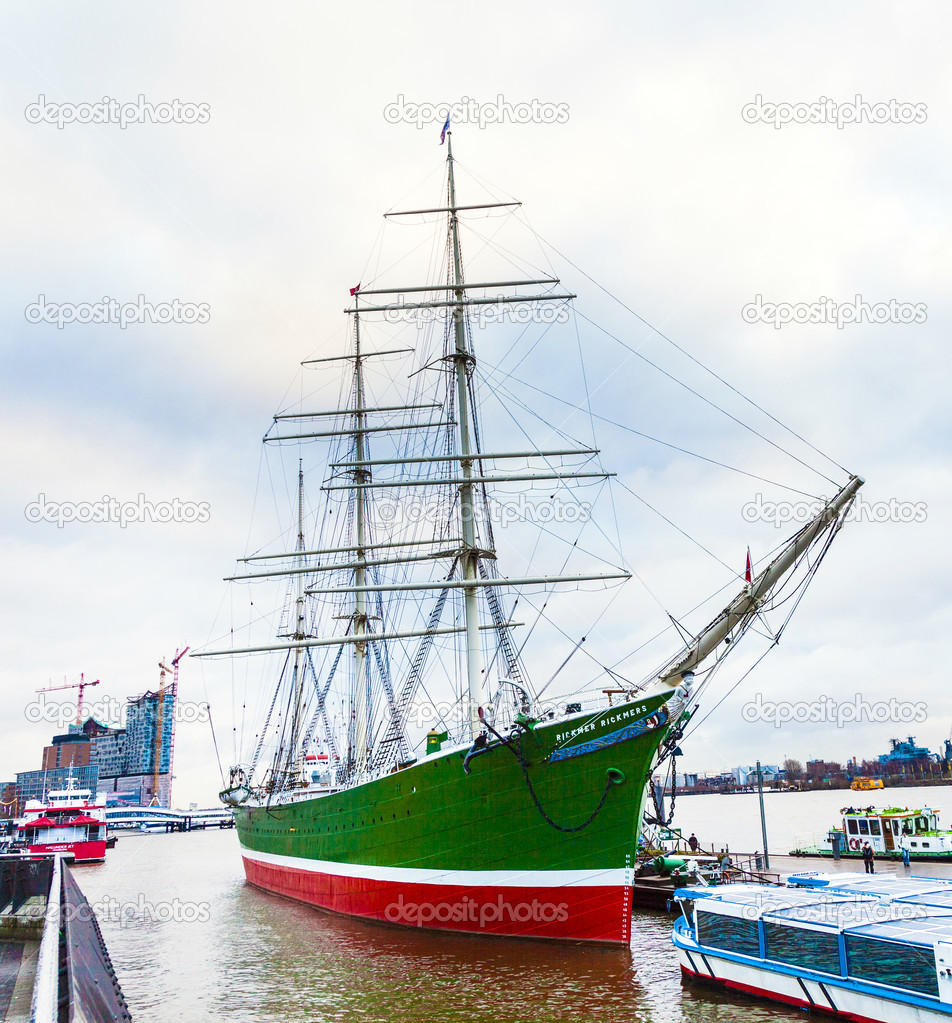 Historic sailor Rickmer Rickmers serves as museum ship – Stock ...