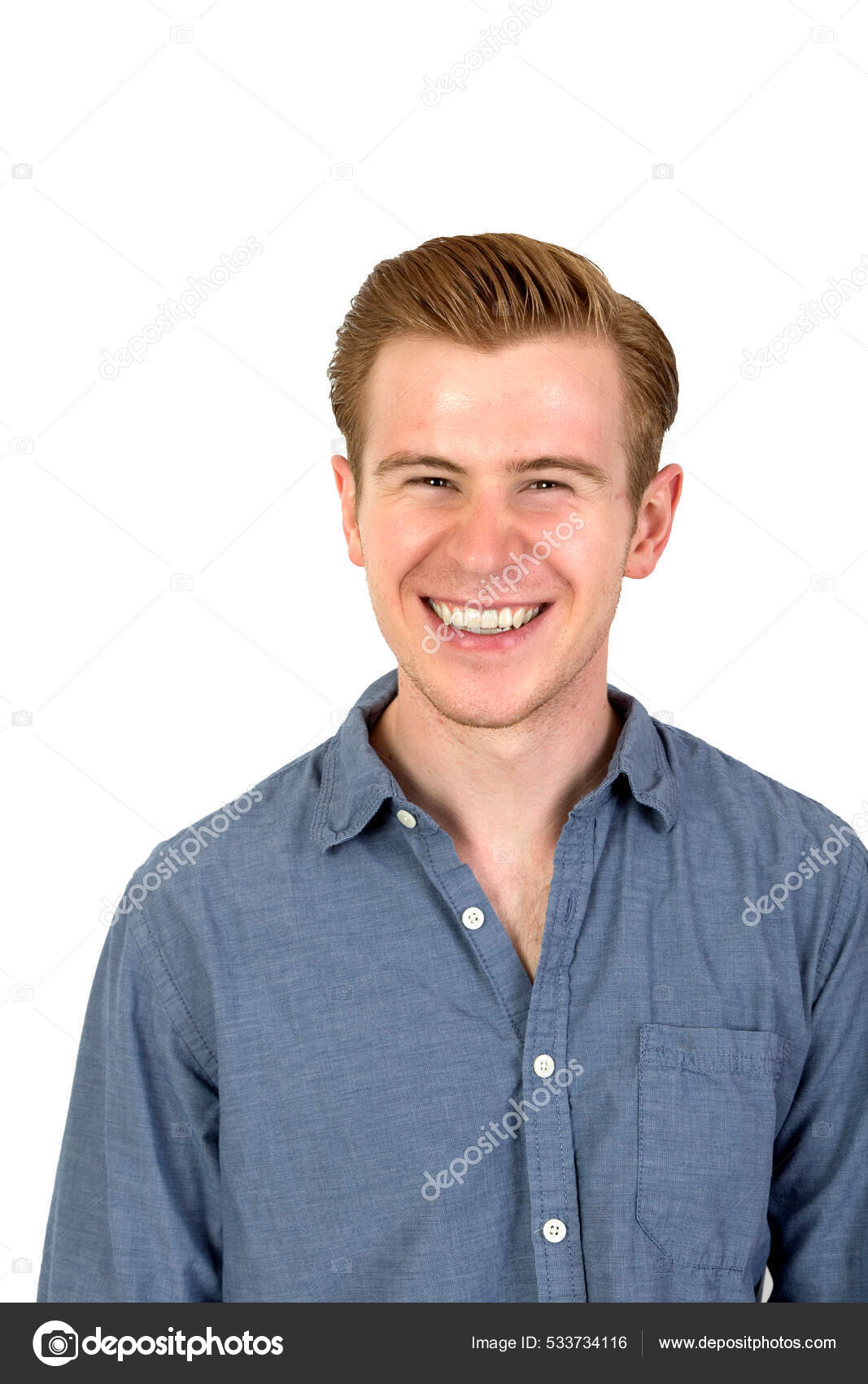 Portrait Smiling Cute Handsome Teenage Boy — Stock Photo © Hackman ...