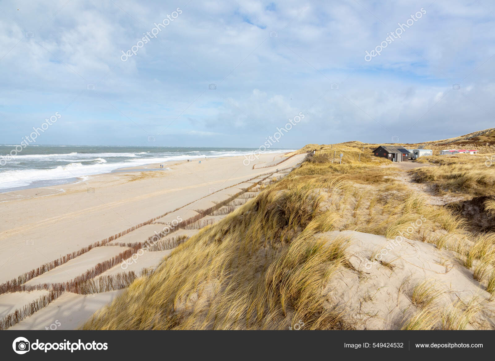 Dune Landscape West Beach List Island Sylt Germany North Sea — Stock ...