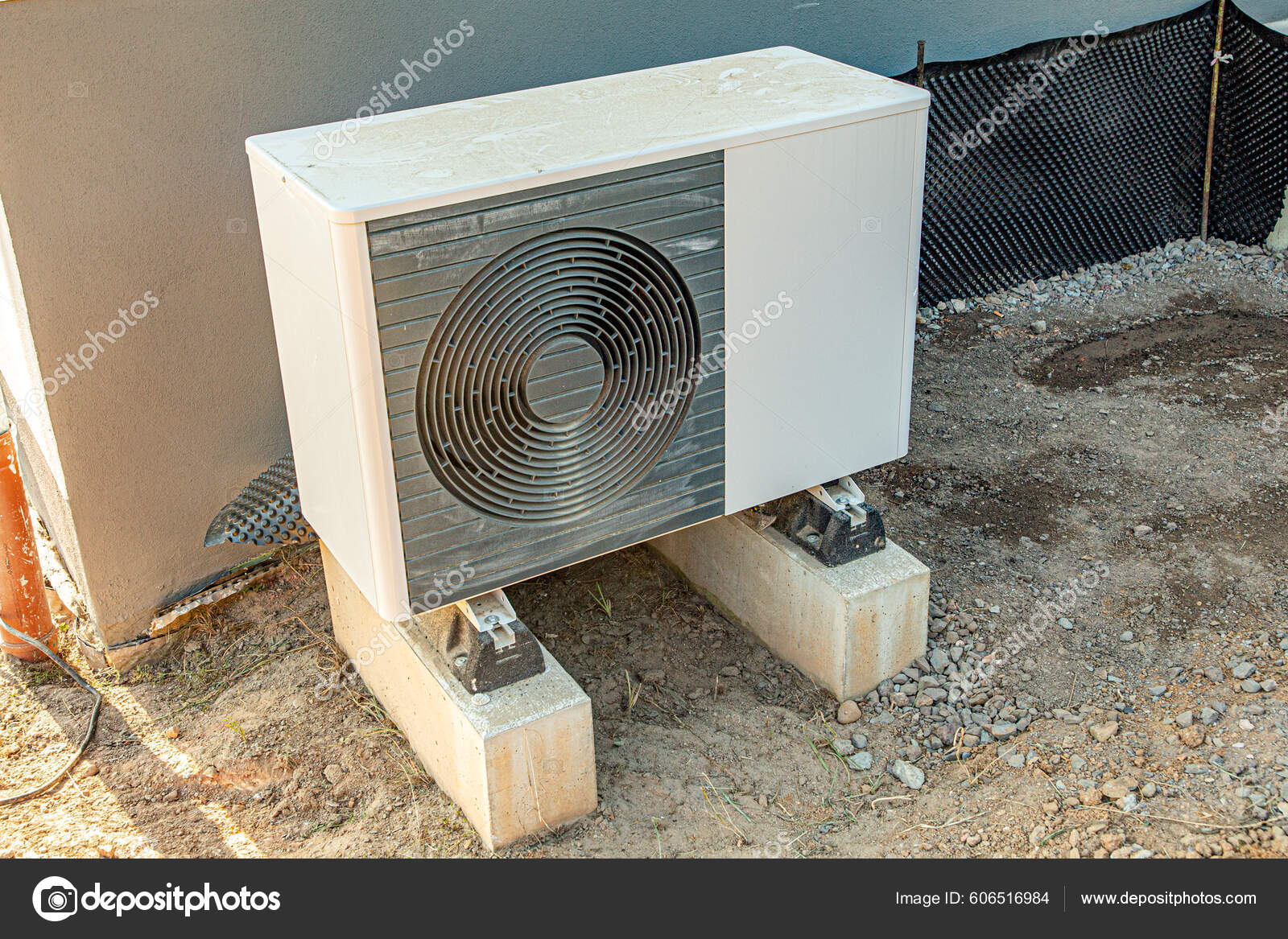 Module Heat Pump Heating Unit Construction Site Germany — Stock Photo ...