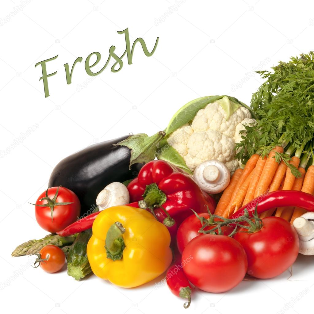 Vegetables Collection — Stock Photo © robynmac #25054119