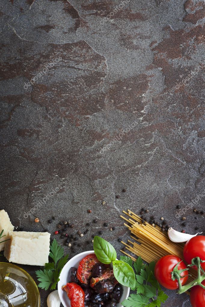 Italian Food Background with Space for Text — Stock Photo © robynmac ...