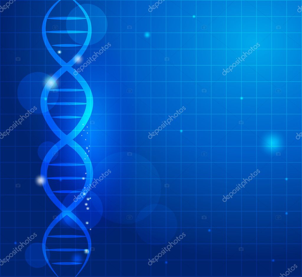 DNA chain background — Stock Vector © megija #18527327