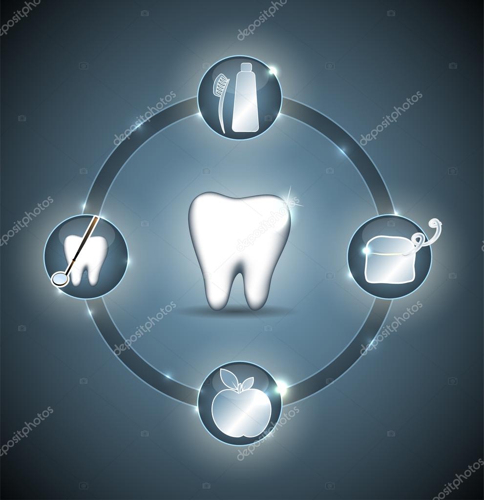 Healthy teeth wheel — Stock Vector © megija #30598785