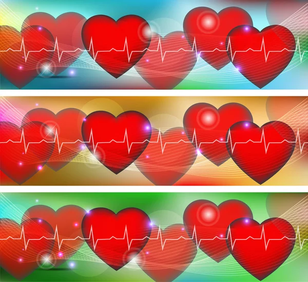 Cardiogram banners Stock Vector Image by ©megija #34803323