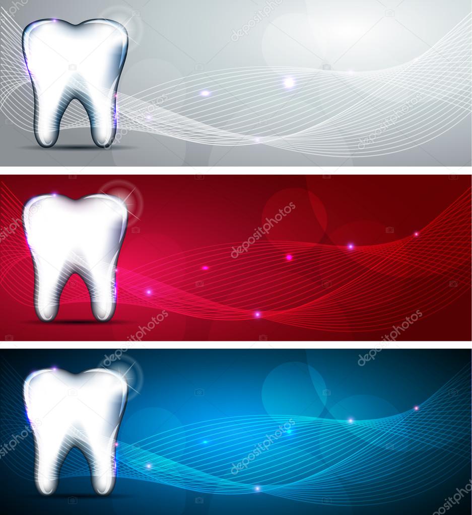 Beautiful tooth banners Stock Vector Image by ©megija #34959841