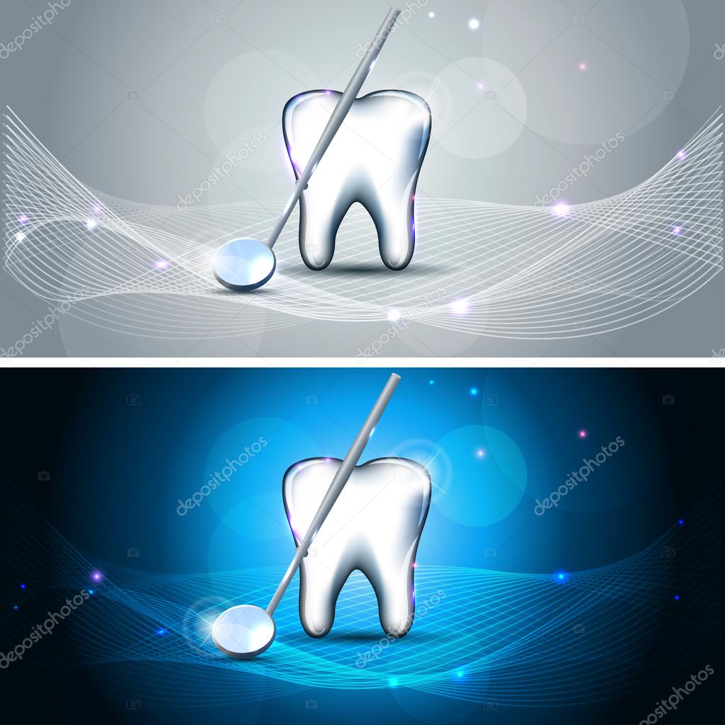 Beautiful tooth banners — Stock Vector © megija #34965425