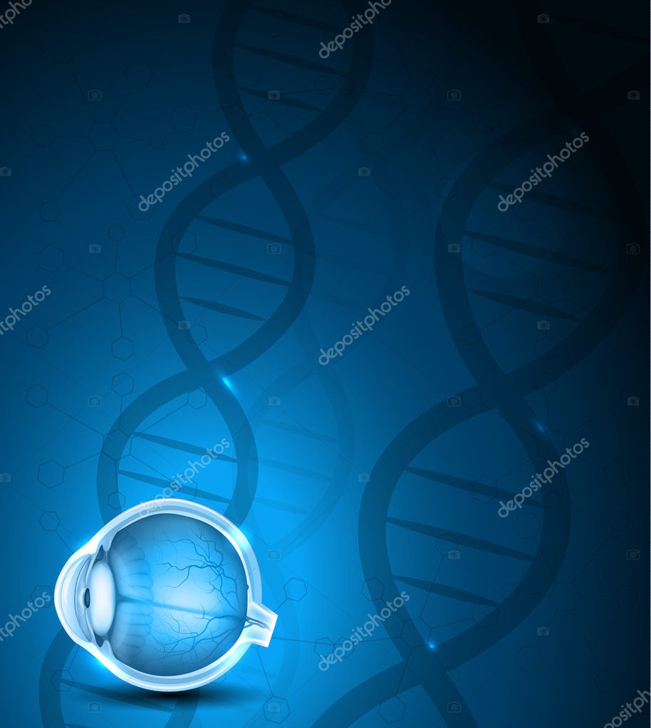 Human eye and DNA background Stock Vector Image by ©megija #40091565