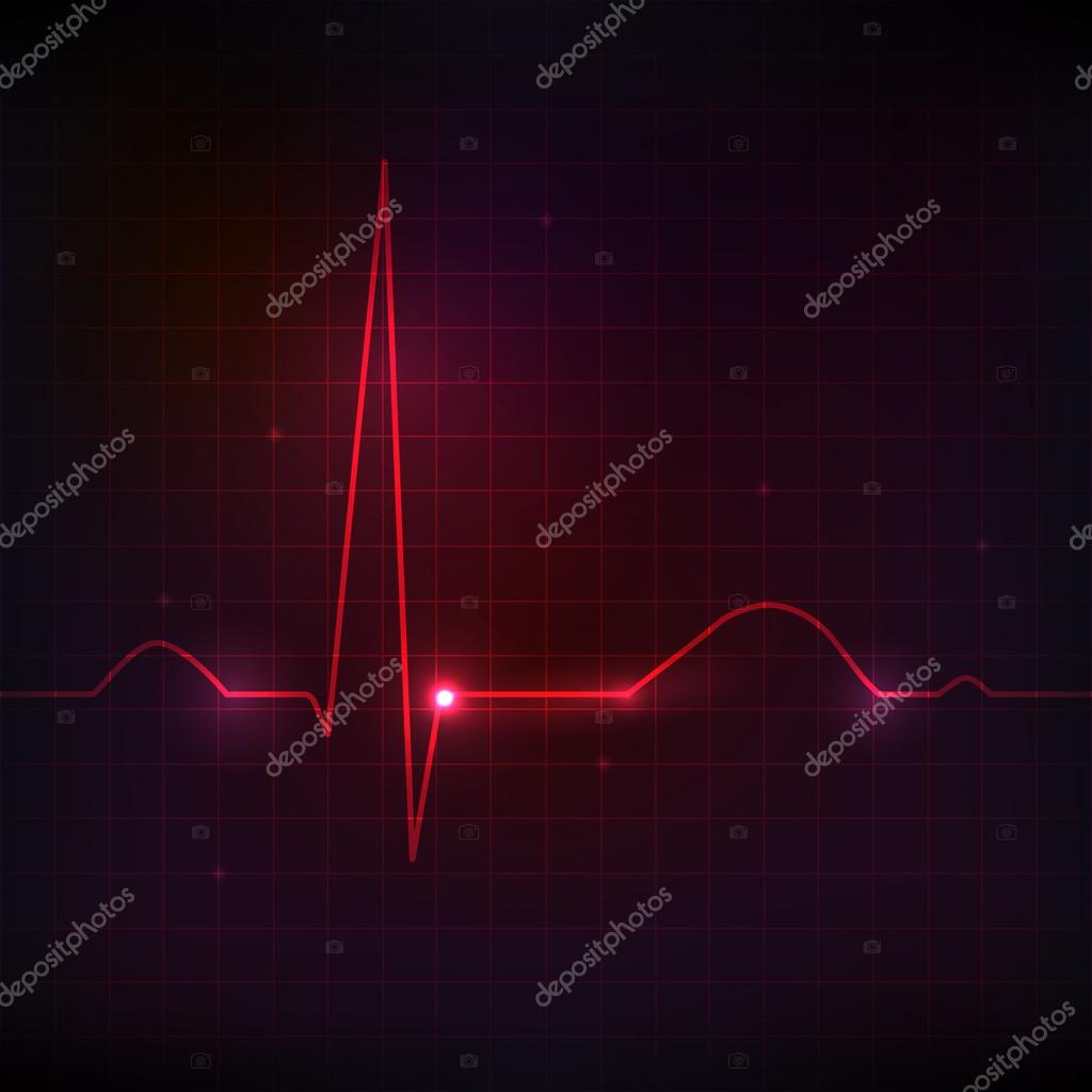 Human heart rhythm, beautiful bright design — Stock Vector © megija ...