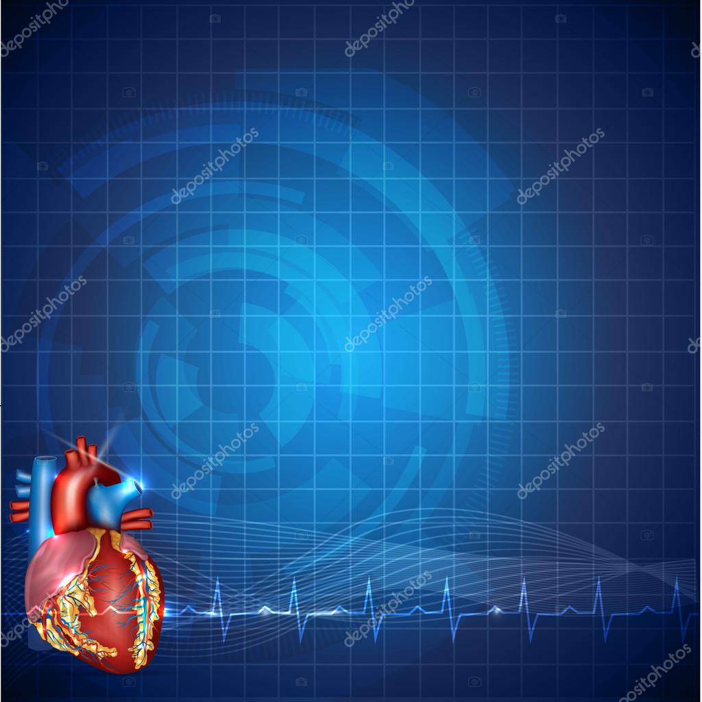 Cardiology technology background Stock Vector Image by ©megija #43051015
