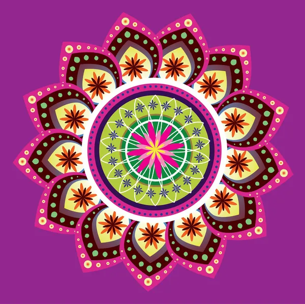 Colorful Indian Pattern — Stock Vector © alkkdsg #6366898