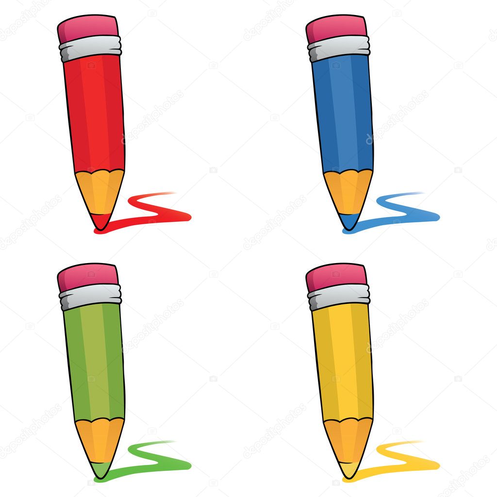 Set crayons de couleur image vectorielle par Noedelhap © Illustration ...