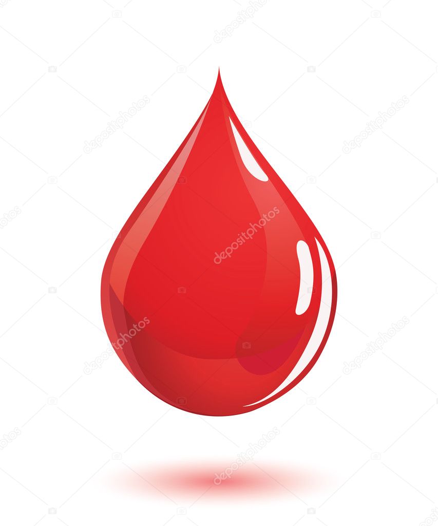 Blood drop — Stock Vector © Noedelhap #22649221