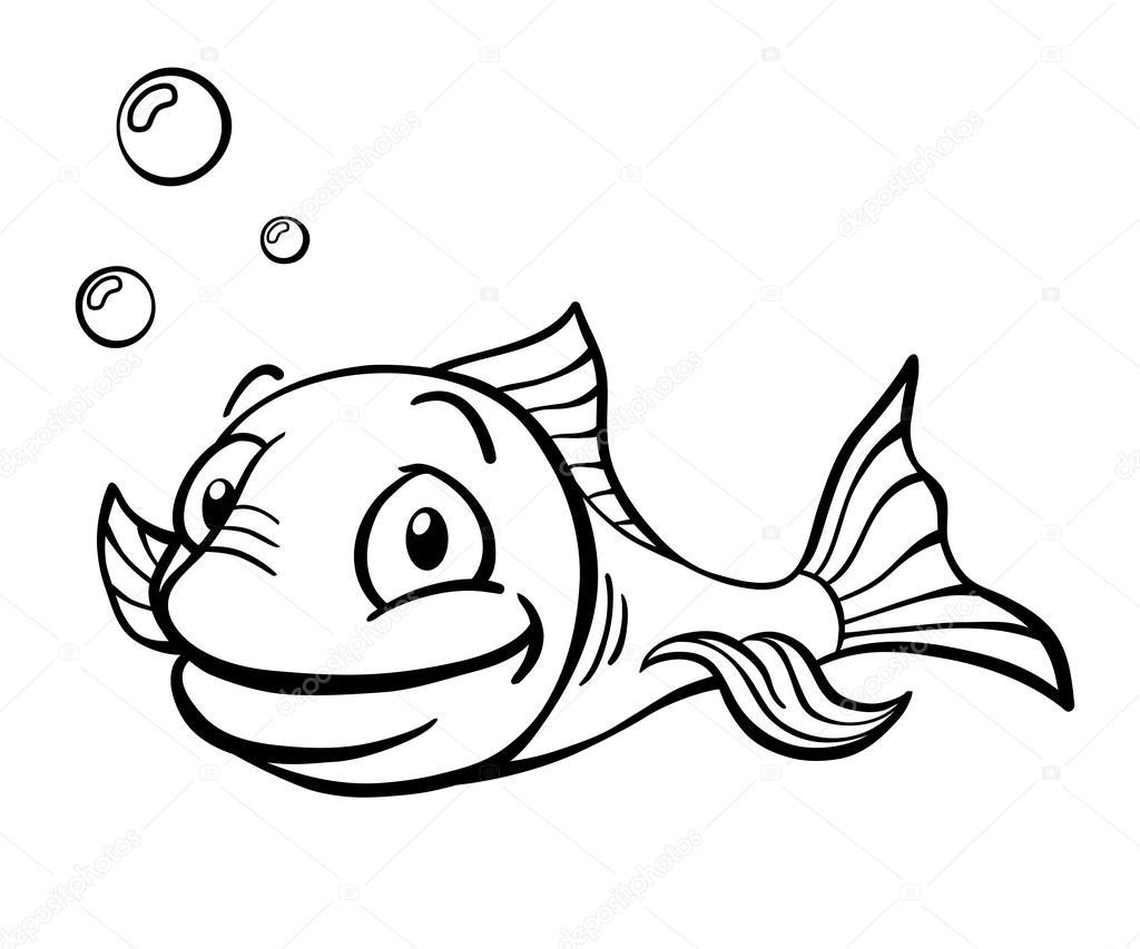 Rysunek Obraz: Ryba Prosty Rysunek